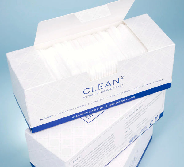clean² face pads | clean skin club | acne-safe face pads for toner and ...